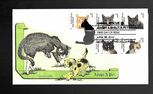 US FDC FIRST DAY COVERS ANIMAL RESCUE PET 2010 CATS COMBO | eBay
