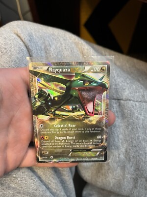 Pokemon Rayquaza EX Ultra Rare B&W Dragons Exalted 85/124 NM Rare ...