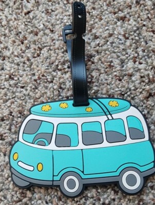 Bag Tag VW BUS Surfing Van Silicone Backpack Suitcase Baggage Luggage ...