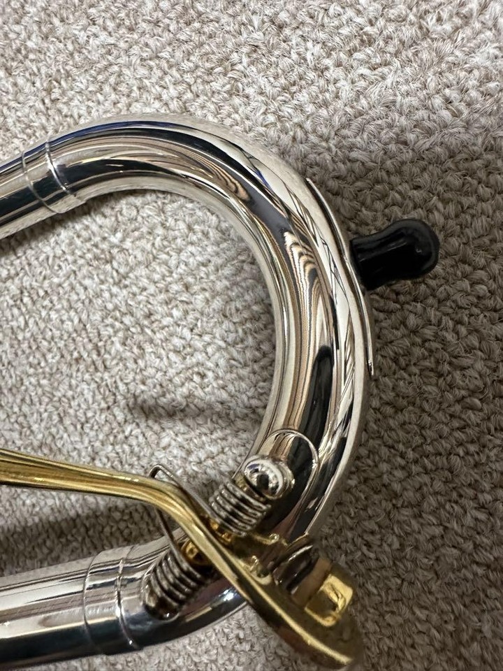 King 3B Silver Sonic Trombone Professional Model Sterling Bell with ...