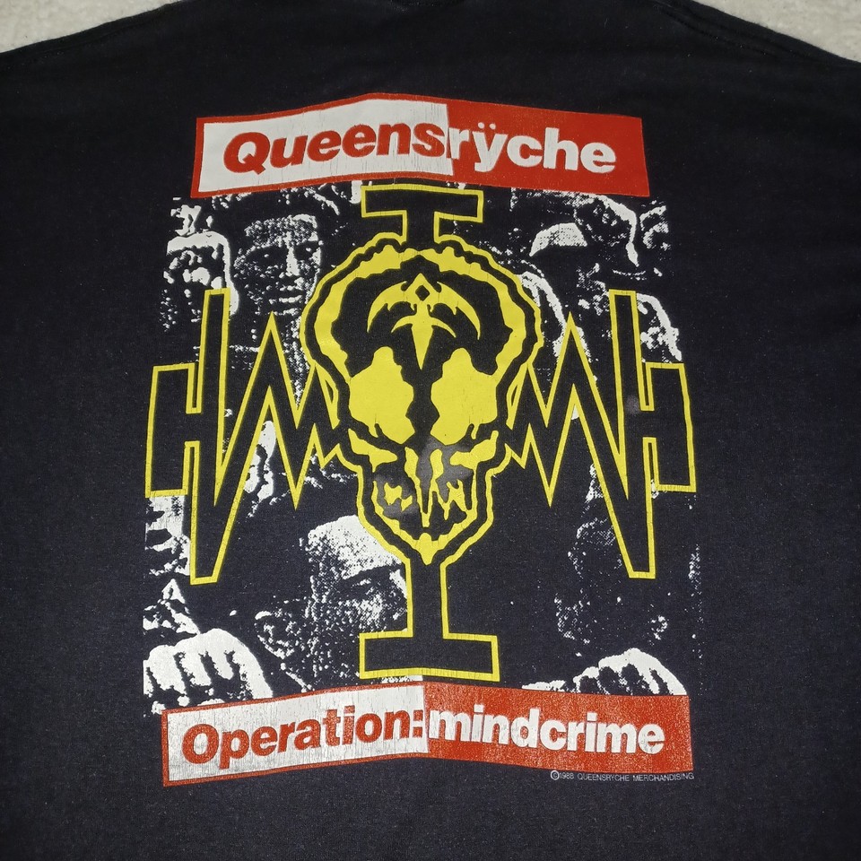 Vintage Queensryche Revolution Calling Operation Mindcrime Shirt 80s XL Metal | eBay