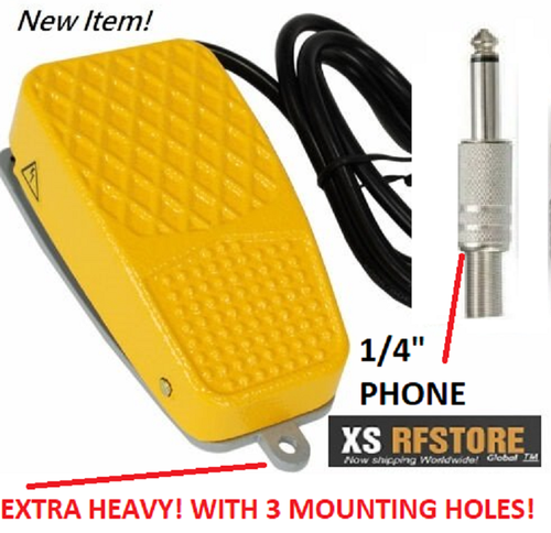 Microphone foot switch/ 6' Non-Slip HVY STEEL FOR HEIL CC-1XX *Priority ...