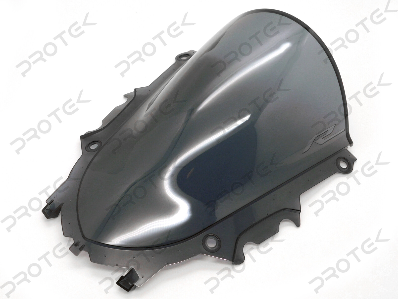 ABS Smoke Double Bubble ABS Windscreen Windshield For 2019-2022 Yamaha ...