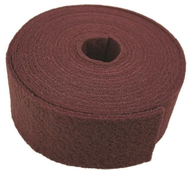 SCOURING ROLL MAROON OR GREY 115mmX10Mt PREPARE AUTO /HOUSE SURFACE FOR ...