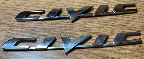 HONDA CIVIC CHROME EMBLEM LOGO BADGE SYMBOL | eBay