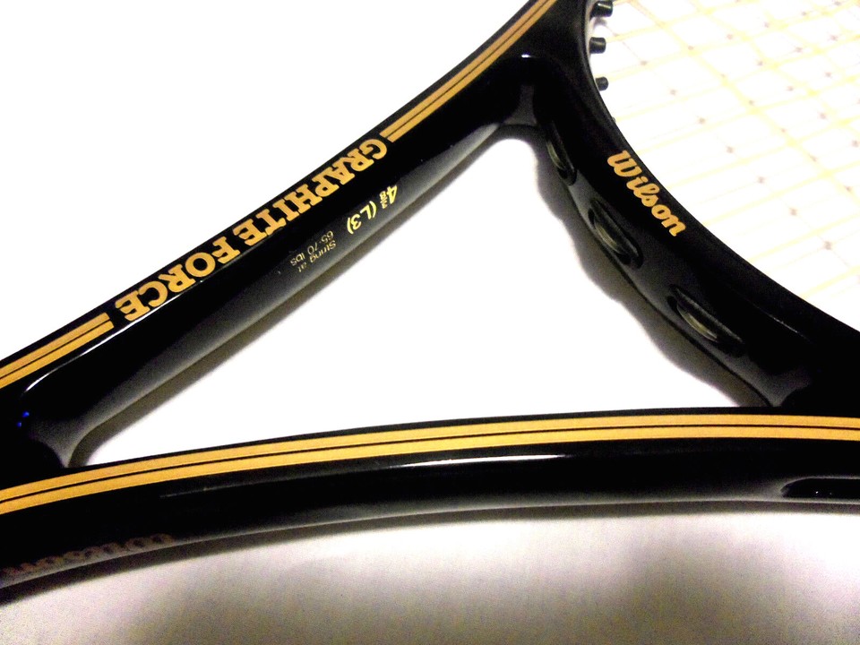 NICE Wilson Graphite Force Midsize Tennis Racquet w/ Racket Head Cover ...