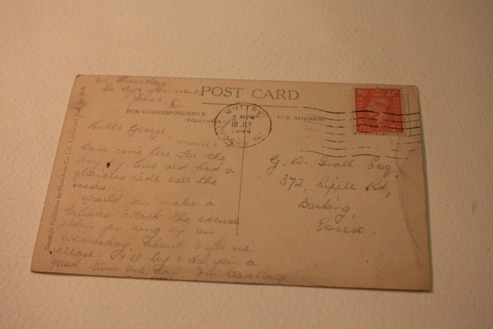 Whitby, Rigg Mill - POstmark Whitby 1944 | eBay