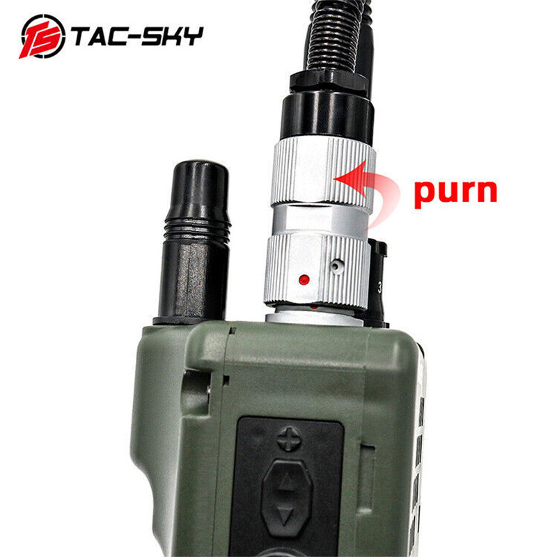 NEW TAC-SKY H250 6pin PTT Tactical Microphone Hand MIC for PRC-152 148 ...