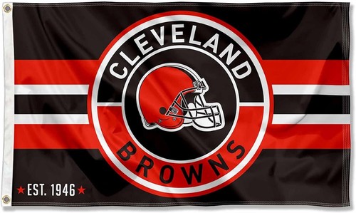 Cleveland Browns Patch Button Circle Logo Flag 3x5, 4x6, 5x8 ft | eBay