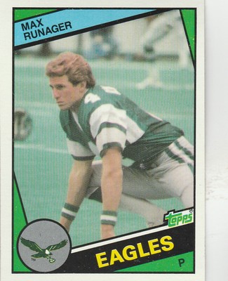 FREE SHIPPING-MINT-1984 Topps #335 Max Runager Philadelphia Eagles ...