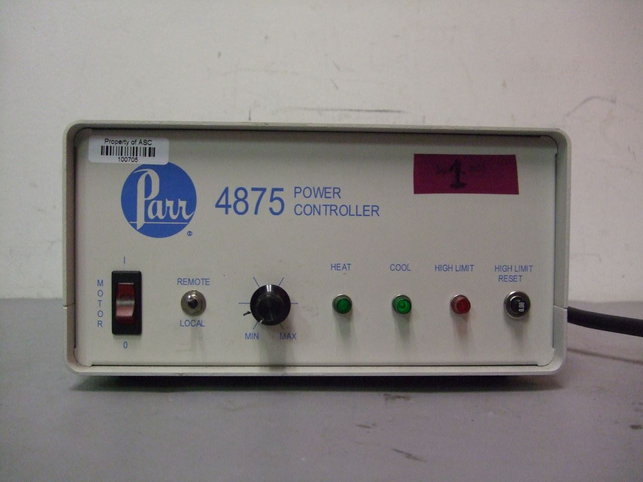 PARR 4875 Power Control Box - *Used* | eBay