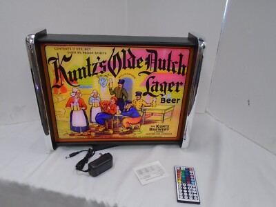 Kuntz's Old Dutch Lager LED Display lighted sign lightbox Wall hanging ...