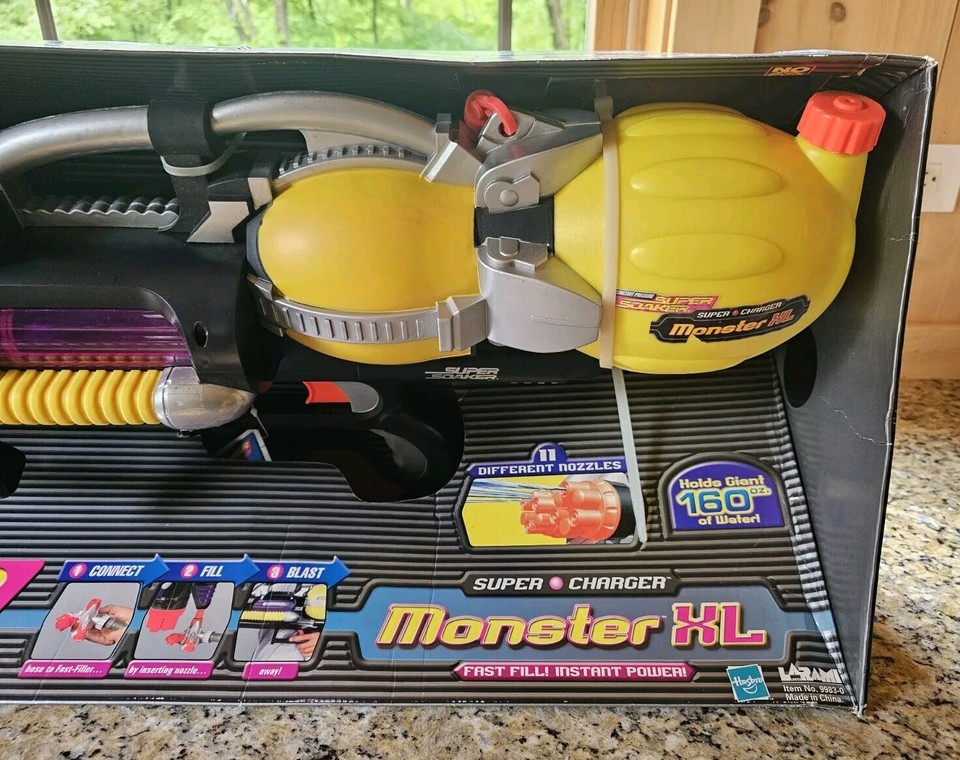 New In Box! Super Soaker Larami Super Charger Monster XL 9983-0 Water ...