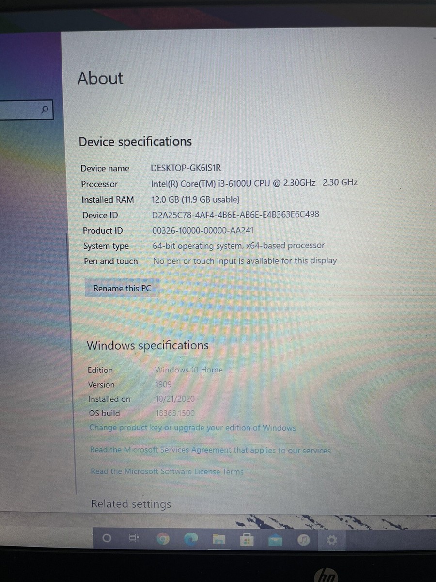 HP 14-DQ0005DX 14'' (64GB eMMC Intel Celeron N4020 1.1GHz HP 14-DQ0005DX 14'' (64GB eMMC Intel Celeron N4020 1.1GHz