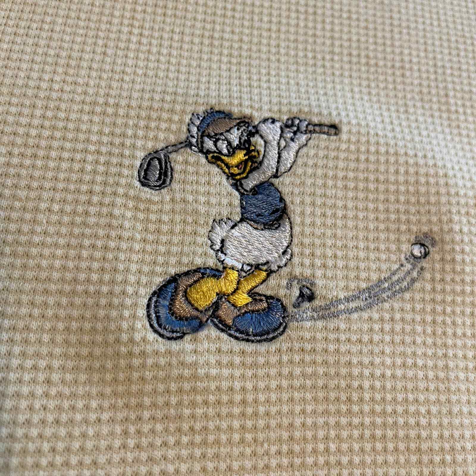 Vintage Daisy Duck Golf Polo Shirt Womens XL Cotton Y… - Gem