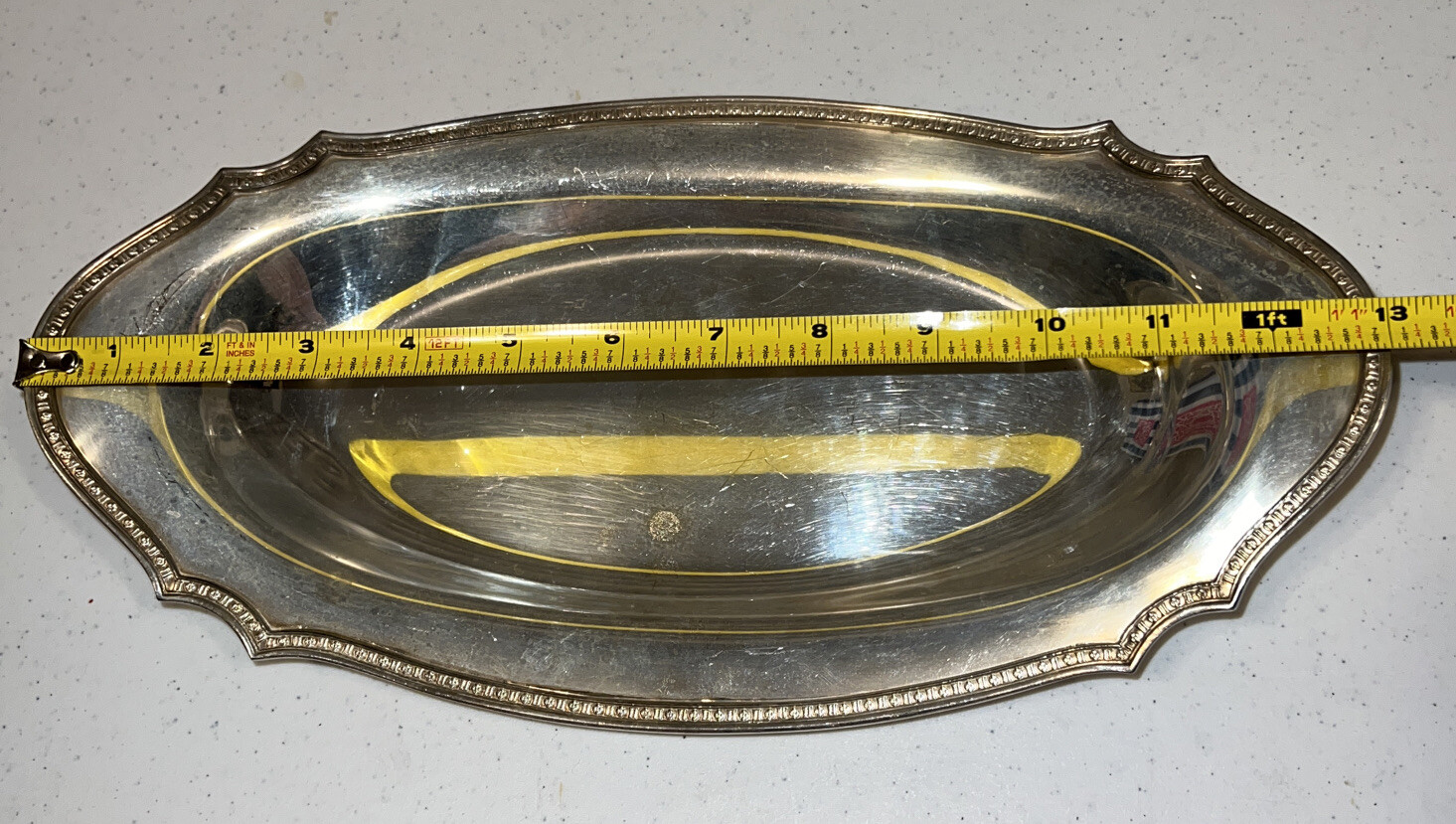 Antique Wilton 2366 Silver Plated Oval Bread Serving Tray | eBay