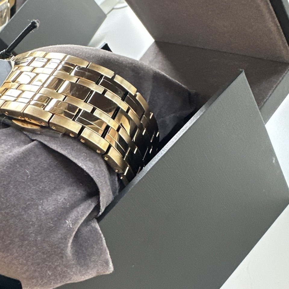 Bulova Men's Quadra Modern Quartz Gold Gemmed Stainless Steel Watch 30 ...