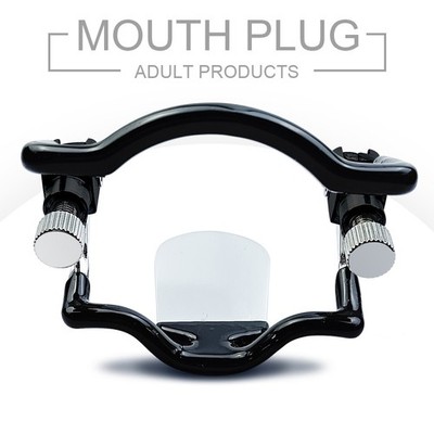 Stainless Steel Adjustable Mouth Plug Mouth Binding Mouth Gag bondage ...