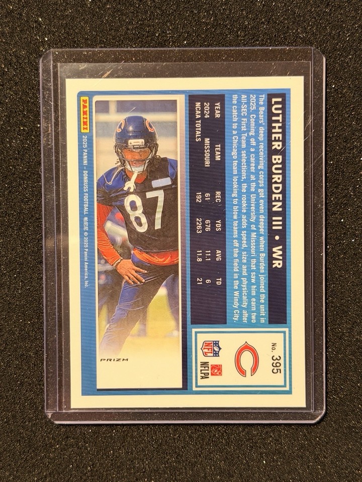 2025 Donruss - Rated Rookie Luther Burden #395 Optic Preview Red Wave ...