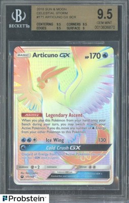 2018 Pokemon SM Celestial Storm #171 Articuno Gx SCR Rainbow Secret BGS 9.5 | eBay