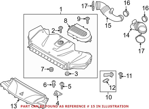 Genuine OEM Engine Air Intake Hose for BMW 13717638568 | eBay