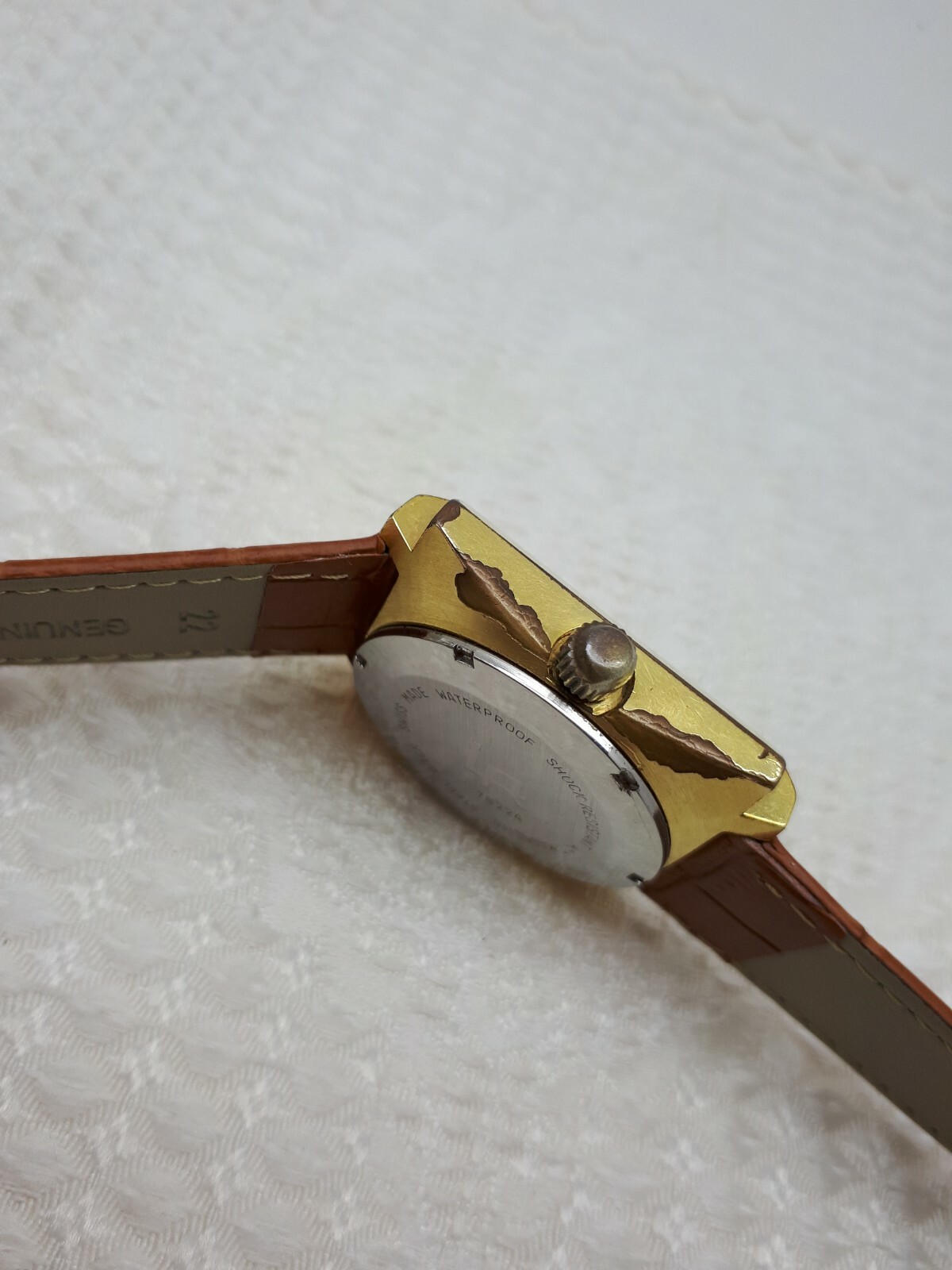 VINTAGE LOUIS ROSSEL RED SHINE DIAL AUTOMATIC WRIST WATCH MEN’S XRARE ...