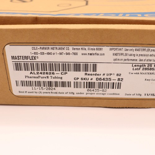 Masterflex Precision Peristaltic Pump Tubing I/P 26 73 82 | eBay