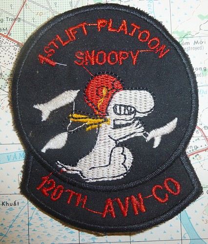 Black Ops - SNOOPY PATCH - 120th Attack Helicopter Company - Vietnam ...