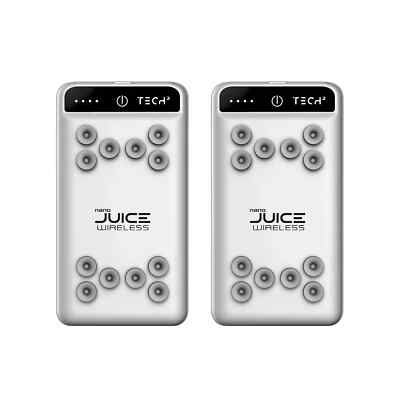 Tech Squared Portable Wireless Charger, 10K mAh Powerbank, 2pk, White ...