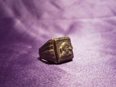 Vintage Child's Davy Crockett Cracker Jack Prize Charm Ring - Silver ...
