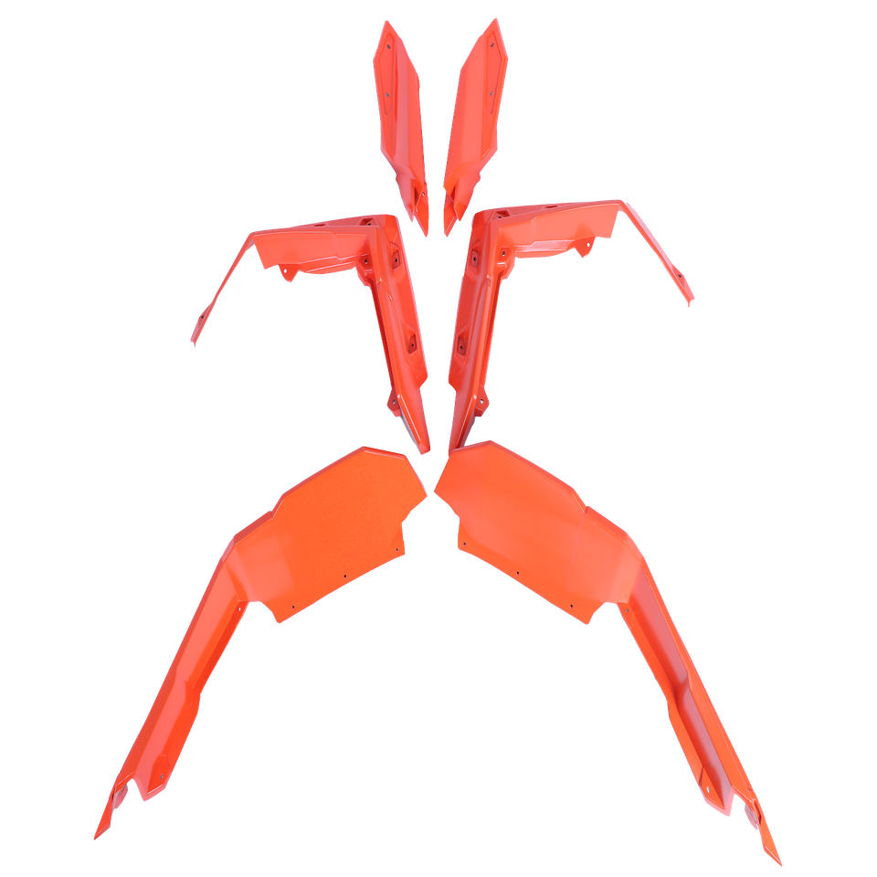 2017-2024 Can-Am Maverick X3 Turbo R Red Super Extended Fender Flares ...