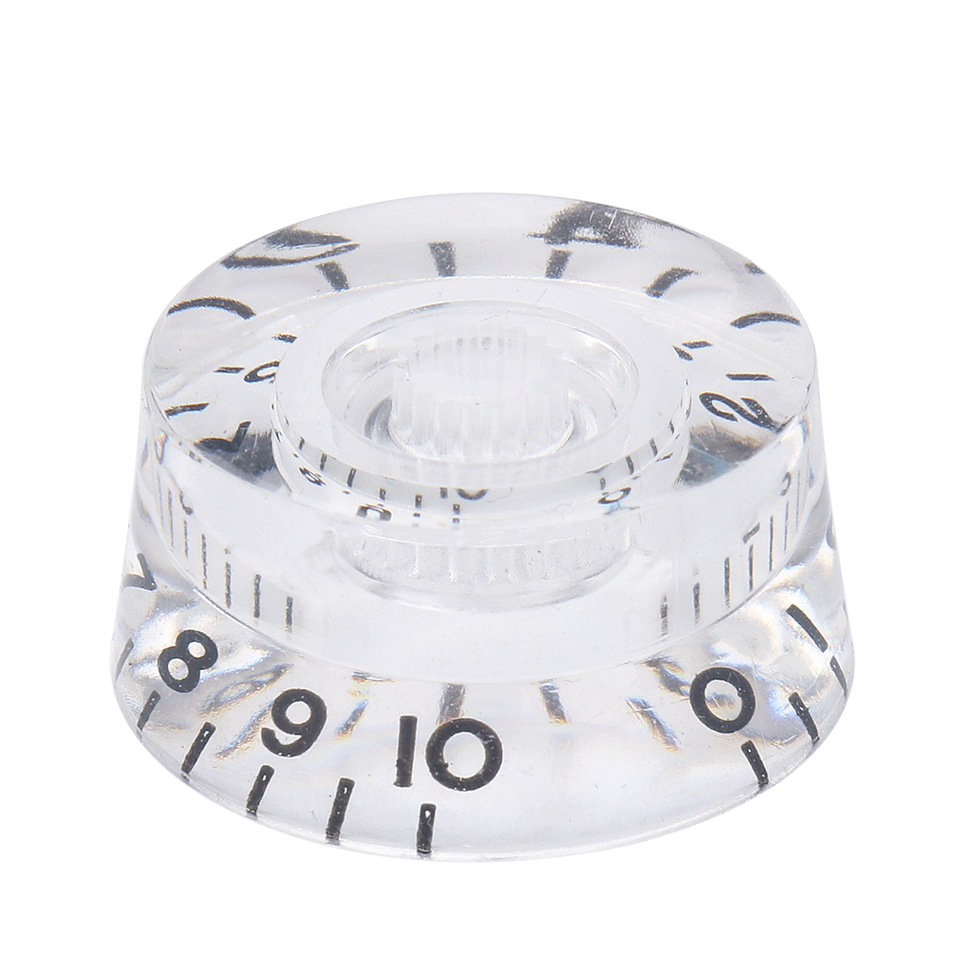 4Pcs Acrylic Guitar Knobs Volume Tone Speed Control Knobs Transparent ...