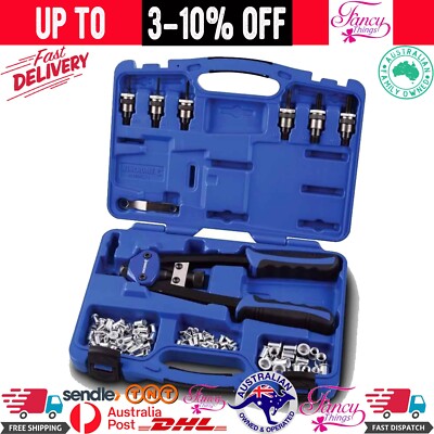 Kincrome Threaded Rivet Nut Insert Tool 68 Piece Blind Nuts Riveter ...
