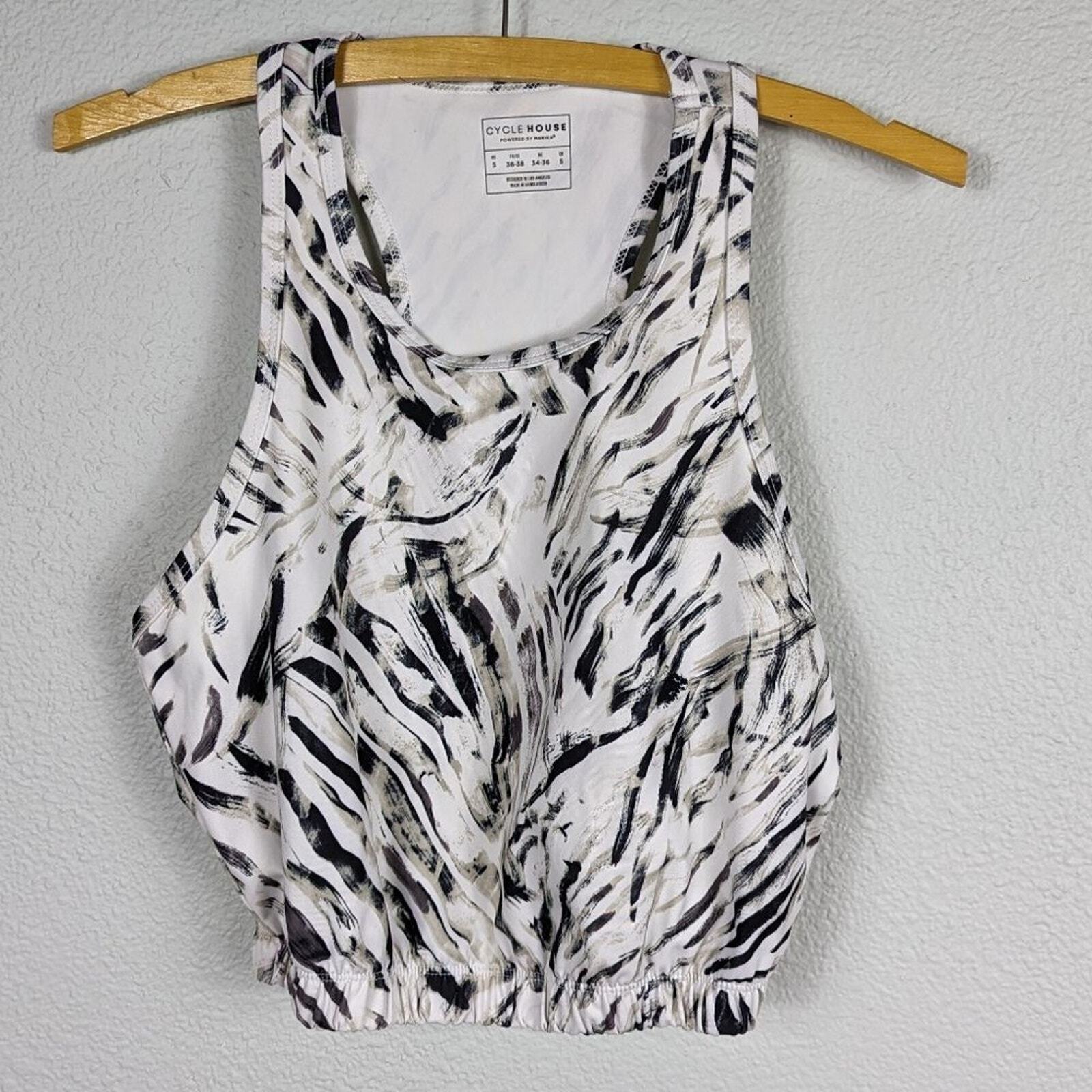 Cycle House by Marika Cropped Tank Long Sports bra le… - Gem