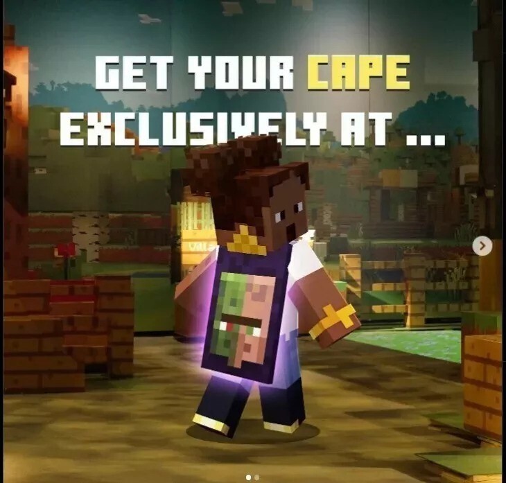 Exclusive Minecraft Cape 2024-2025 Dallas Minecraft Experience Event ...