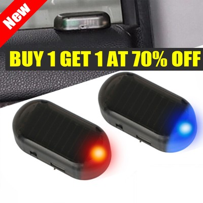 UK Fake Solar Car Alarm LED Light Security System Warning Theft Flash ...