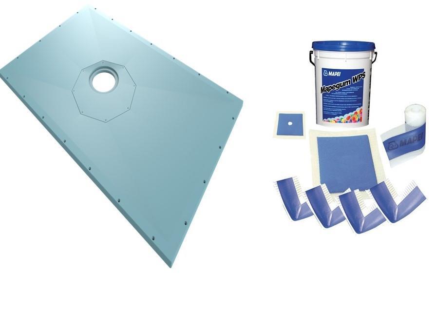 AKW Tuff Form Shower Former with Tanking Kit, Wet Room Walk-in Base ...