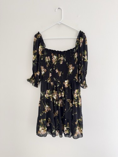 Baltic Born Night Bloom Azlyn Smocked Short Dress Large | eBay