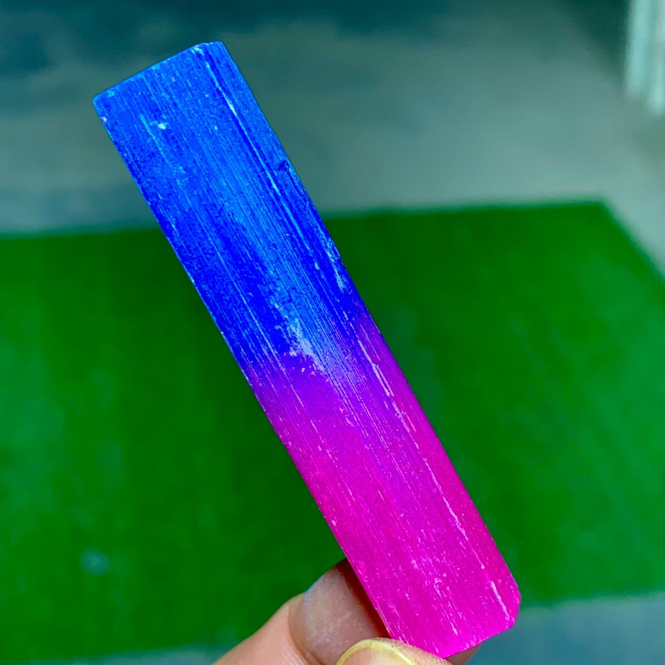 13G Gypsum Selenite stone electroplating colorful Crystal Reik Healing ...