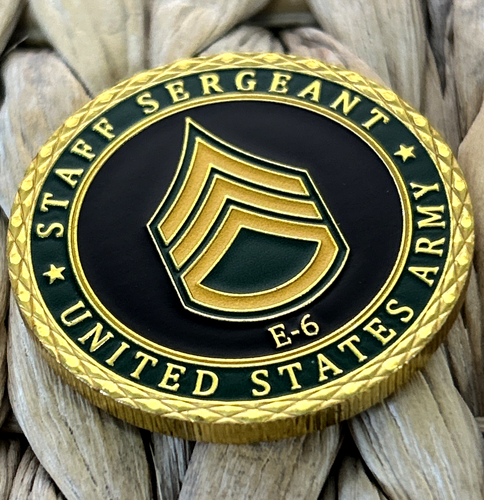 US ARMY STAFF SERGEANT E-6 Challenge Coin-US Military Gift Coins | eBay