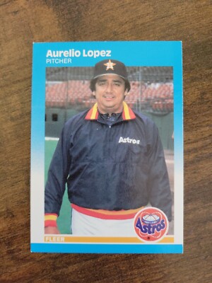 1987 Fleer #63 Aurelio Lopez - Houston Astros - MLB | eBay