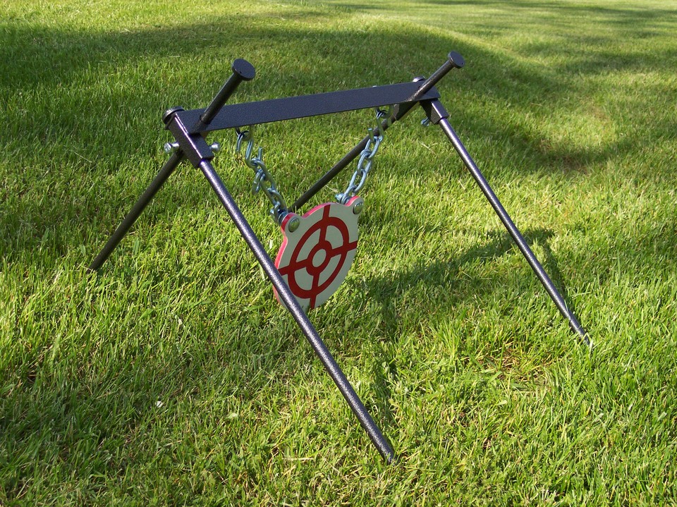 Shooting Stand With Chain Mounting Kit Adjustable AR500 Steel Gong ...