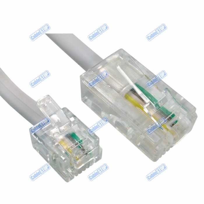 RJ11 to RJ45 CABLE ROUTER to ADSL 1m, 2m, 3m, 5m, 10m, 15m, 20m ...