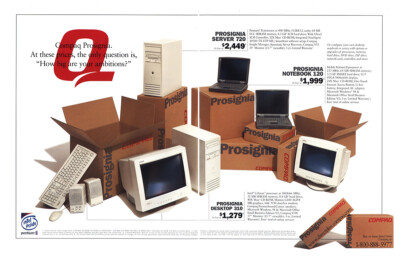 1998 Compaq Computer: Prosignia Brochure Vintage Print Ad | eBay