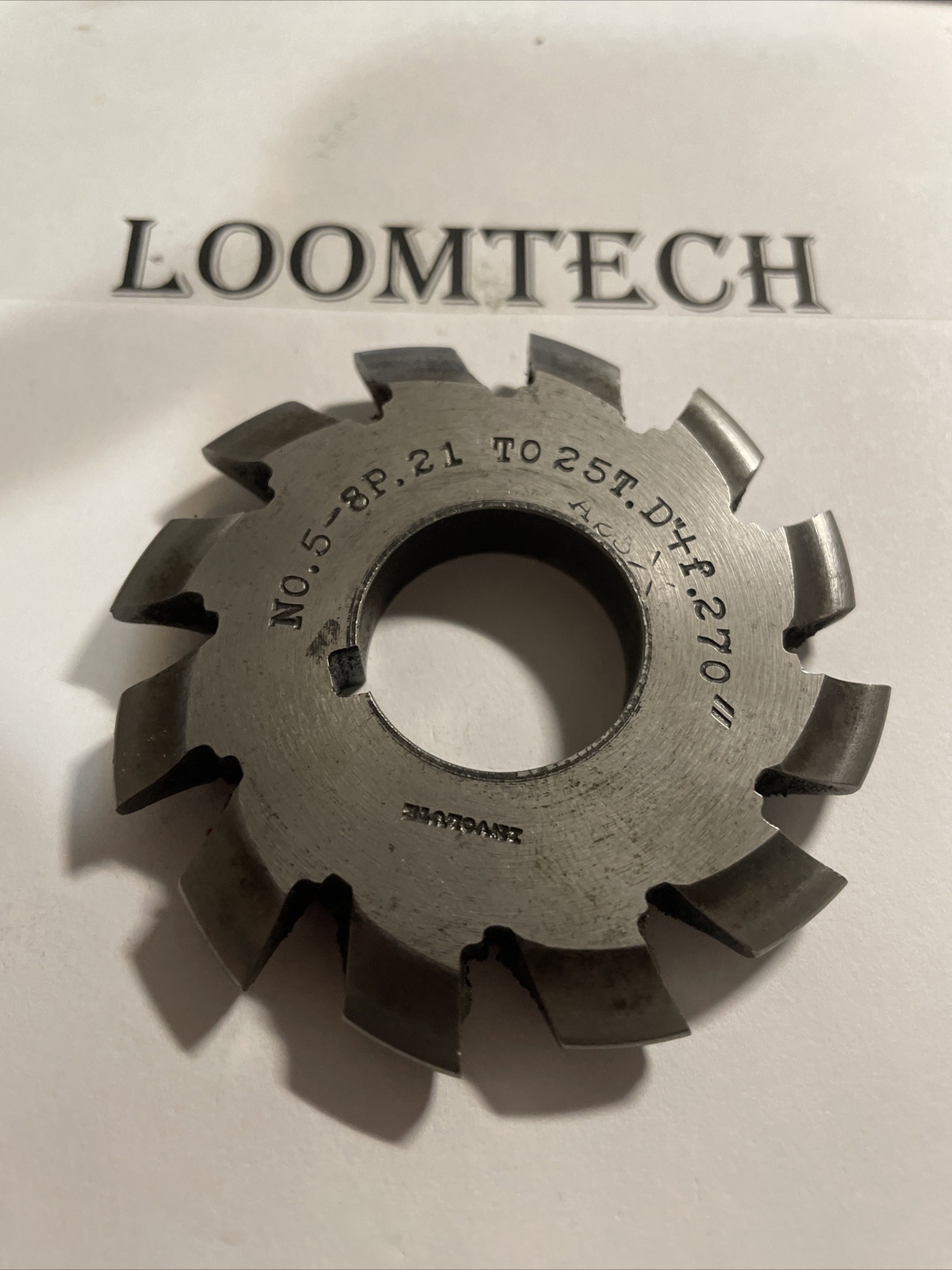 Involute Gear Cutter #5 8P 21-25T 1” Bore Brown And Sharpe Milling W76 ...