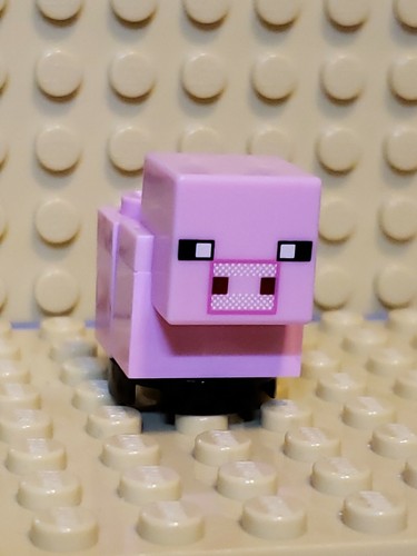 LEGO Minifigure Minecraft Pig Baby Brick Built minepig02 | eBay