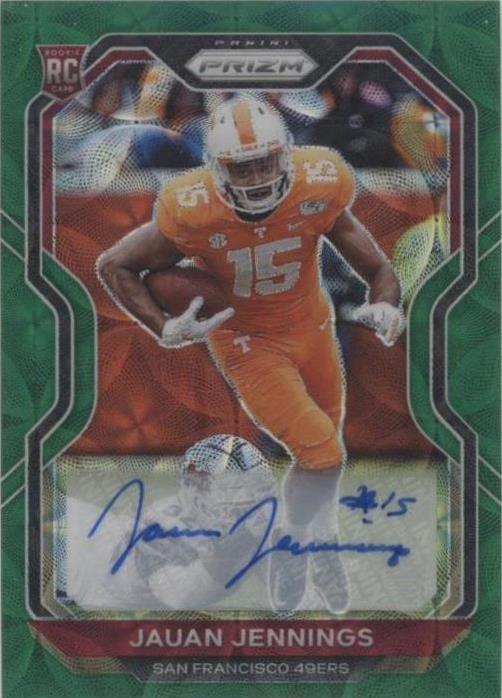 2020 Panini Prizm - Rookie Jauan Jennings #304 Green Scope Prizm ...