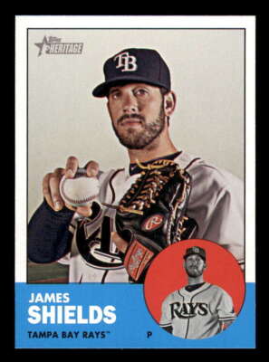 2012 Topps Heritage #495 James Shields Tampa Bay Rays SP | eBay