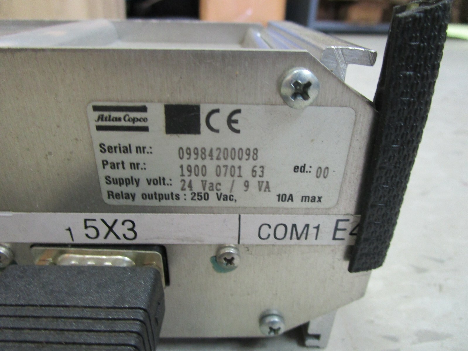Atlas Copco Expansion Communications Module COM1 E4 1900 0701 63 24VAC ...