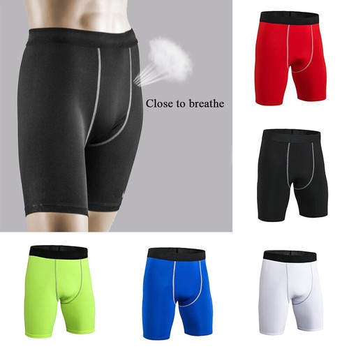 Men Compression Shorts Briefs Skin Base Layer Tight Gym Under Pants ...